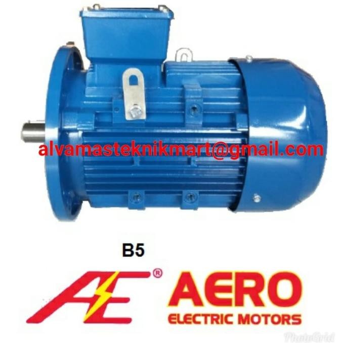 Jual Electric Motor Aero 0.75Kw 1Hp 4P 1500Rpm 380V 3Phase Class:F Ip55 B5 New Stok | Shopee ...