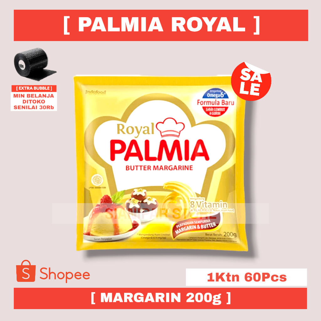 Jual PALMIA ROYAL BUTTER MARGARINE PCK 200g | Shopee Indonesia