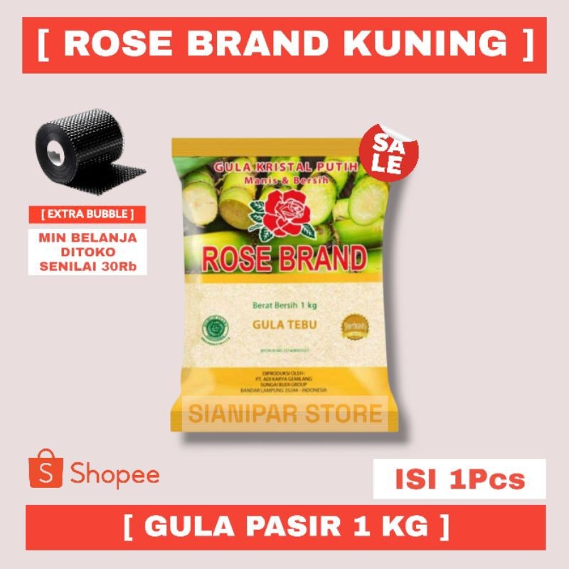 Jual ROSE BRAND GULA PASIR KUNING PCK 1Kg | Shopee Indonesia
