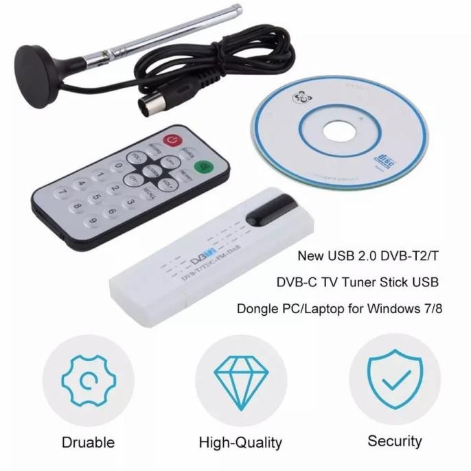 Jual Dongle Usb Tv Tuner Dvb-T2 Untuk Laptop Dan Pc Os Windows Hemat ...