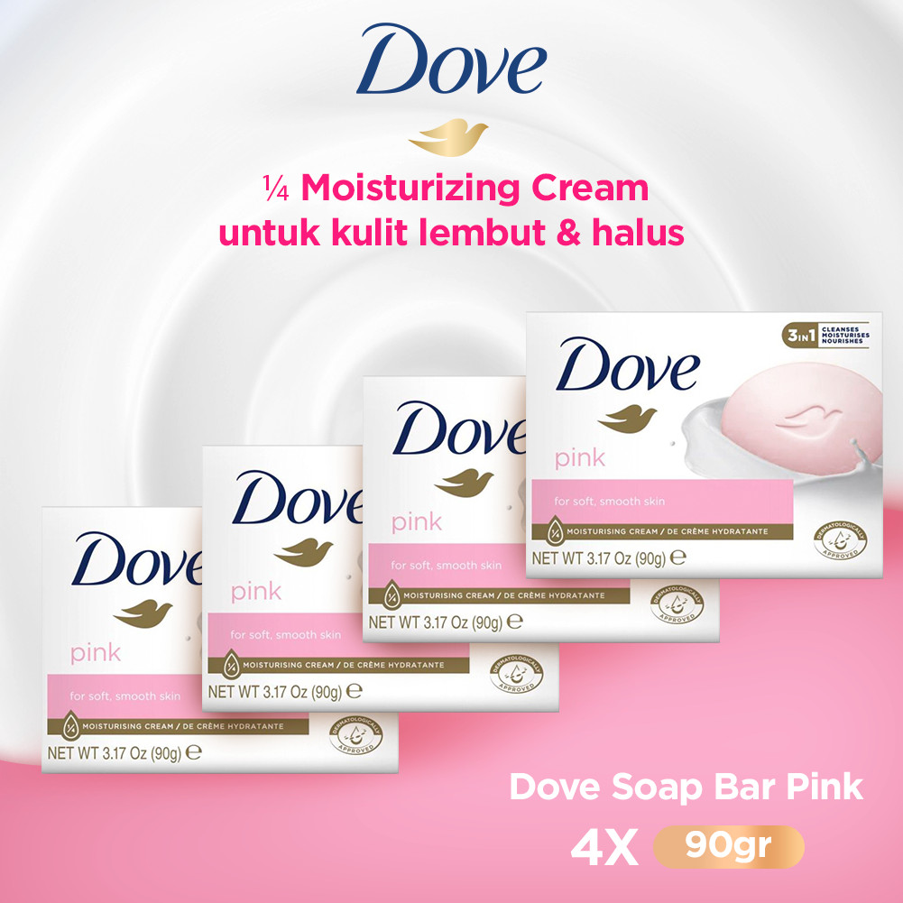 Jual Dove Sabun Mandi Batang PINK 90gr MULTIPACK (Isi 4) - Dove Beauty ...