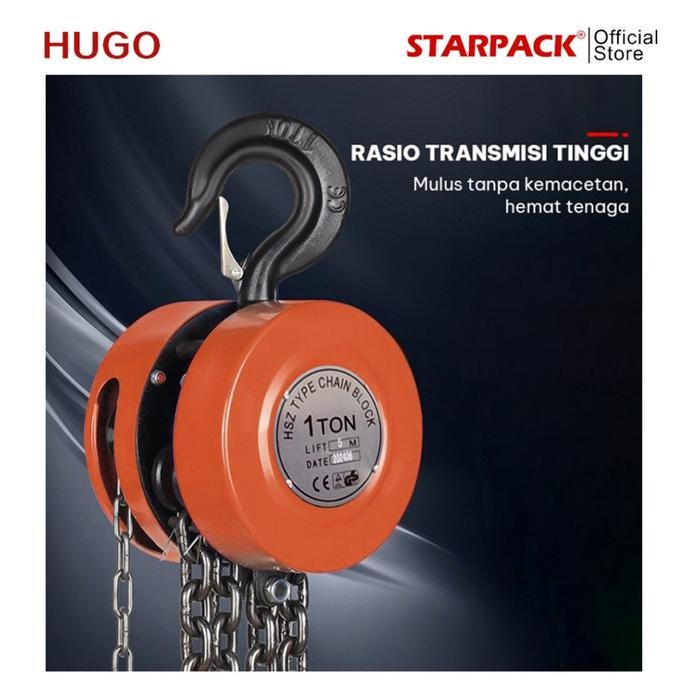 Jual Hugo - Chain Block / Chain Hoist / Katrol Angkut Barang / Katrol Kerekan Manual Takel Chain ...