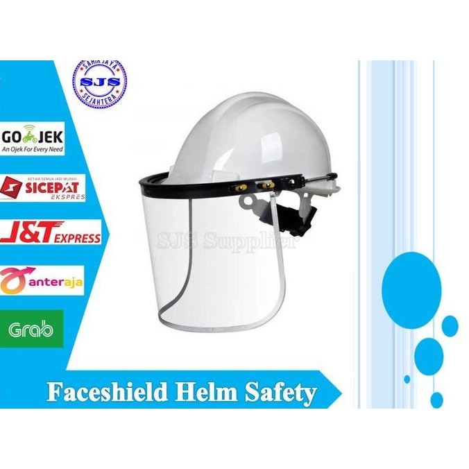 Jual Face Shield Untuk Helm Safety Proyek Faceshield Gerinda Welding ...