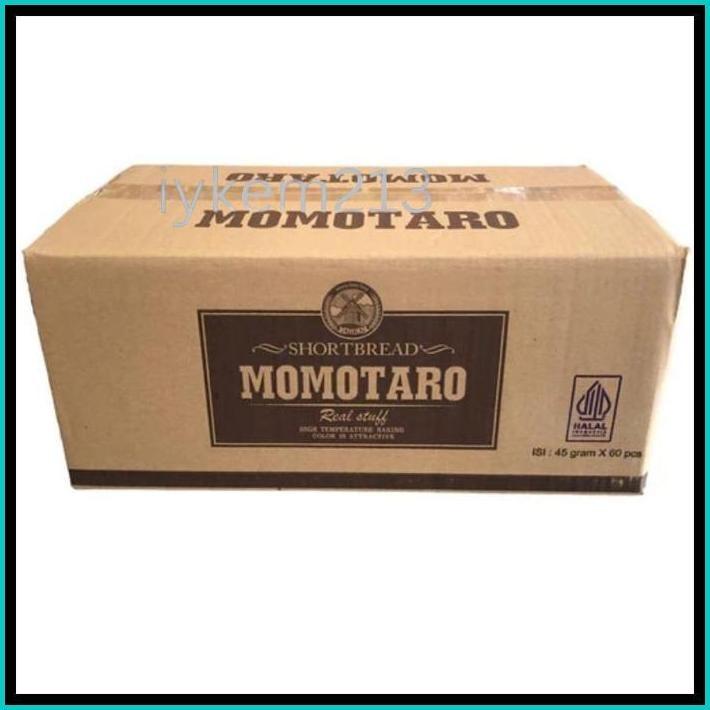 Jual ROTI AOKA MOMOTARO SHORTBREAD COOKIES KARTON ISI 60 PCS | Shopee ...