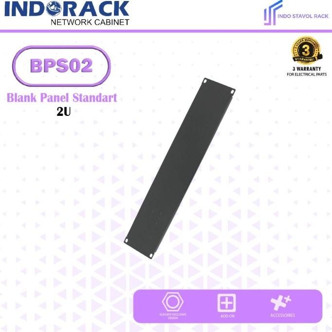 Jual Indorack Blank Panel 2U Penutup Celah Audio Rack BPS02 | Shopee ...