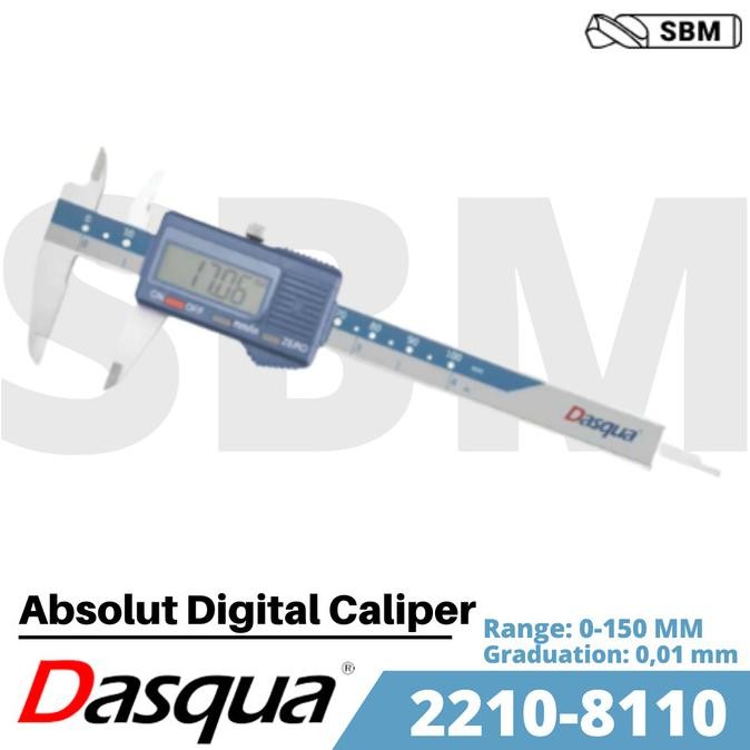 Jual DASQUA DIGITAL CALIPER 6" / SIKMAT SIGMAT DIGITAL/ JANGKA SORONG 6 ...