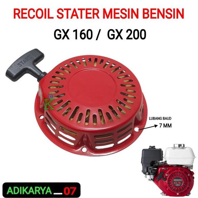 Jual Recoil stater starter GX160 GX200 Recoil Stater Honda GX160 Recoil Stater Mesin gx 160 ...