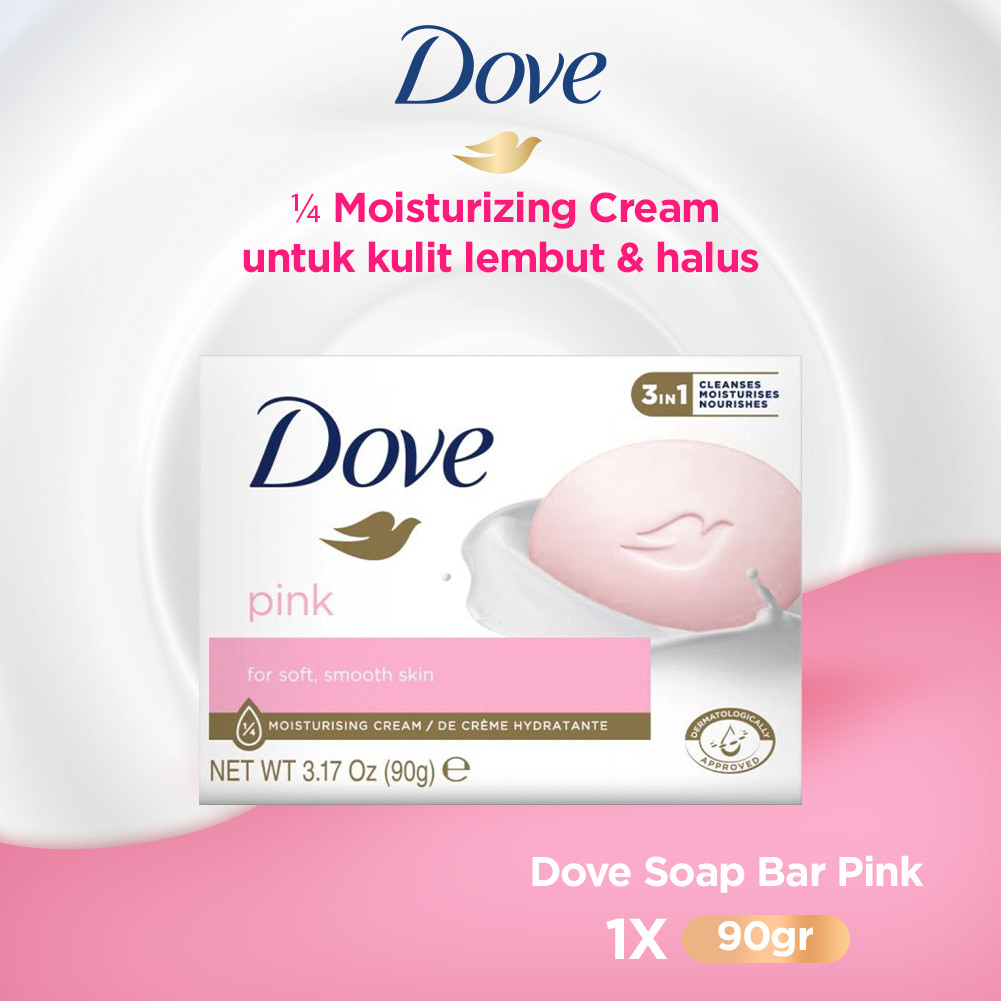 Jual Dove Soap Bar Pink 90 gr - Sabun Batang dengan Moisturizing Cream ...
