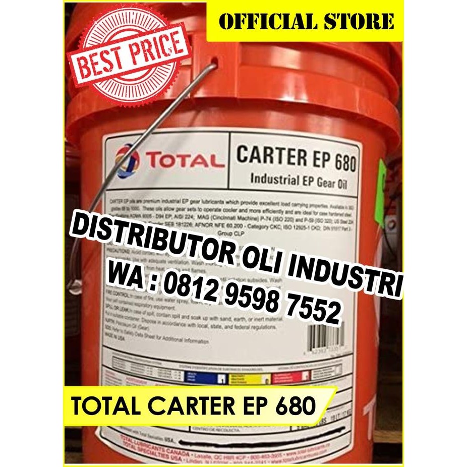 Jual Total Carter Ep 680 ( Premium Gear Oil - Iso Vg 680 ) | Shopee ...