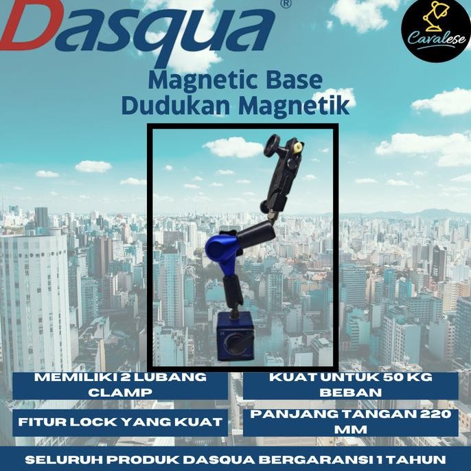 Jual Dasqua Magnetic Base Dudukan Magnetik Alas 50 kg 220 mm 7121 ...