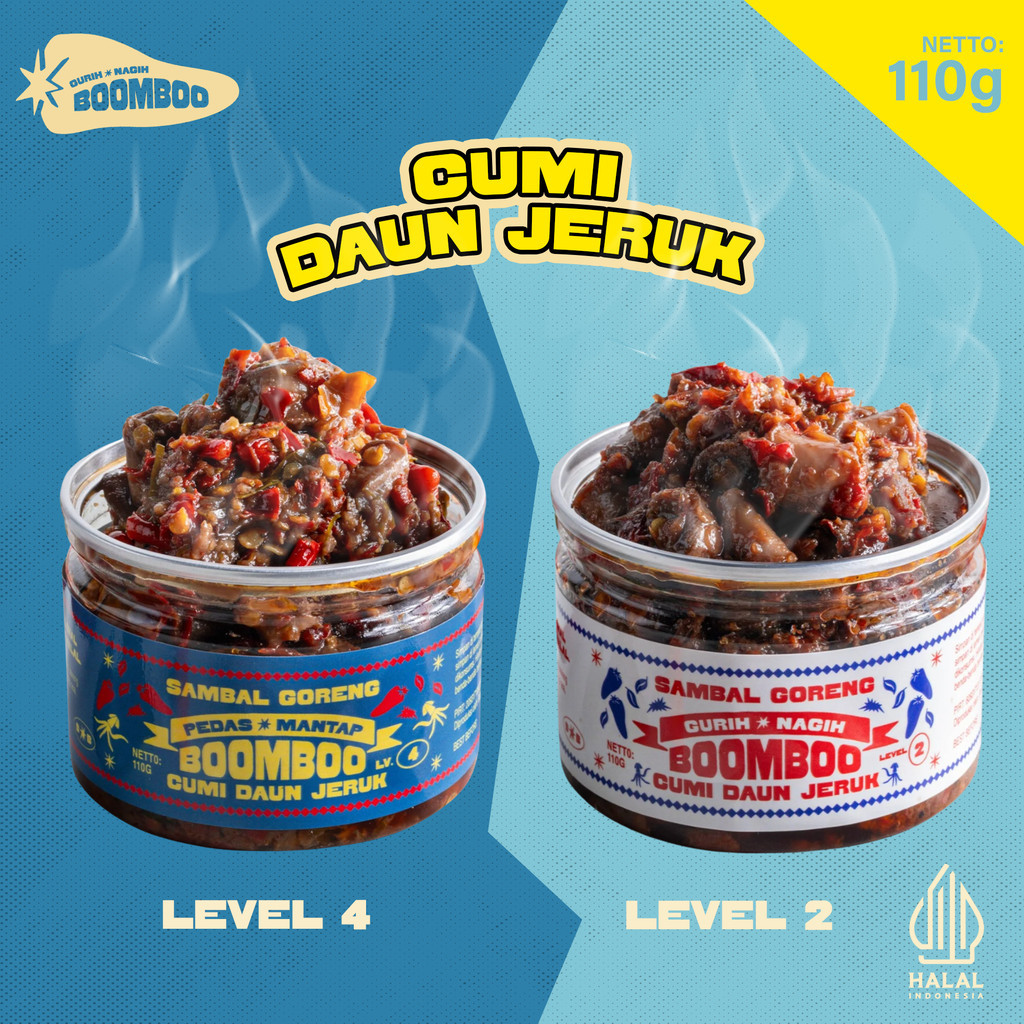 Jual Sambal Cumi Daun Jeruk Level 4 & Level 2 (@110gr) - BOOMBOO ...