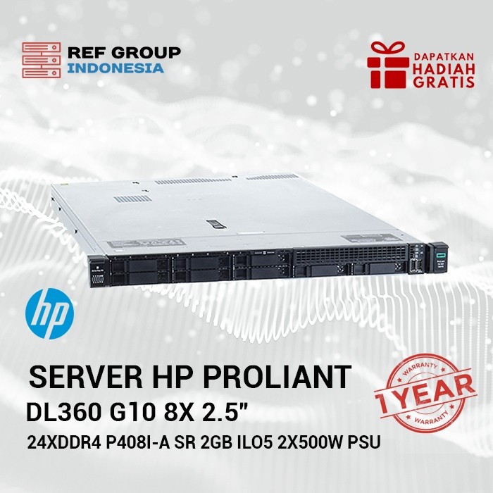 Jual Server HPE ProLiant DL360 G10 Gen10 24xDDR4 p408i-a SR 2GB iLO5 ...
