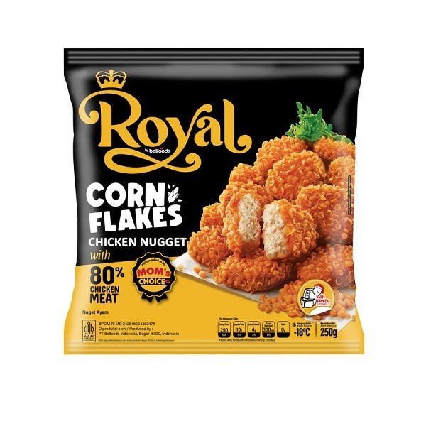 Jual BELFOODS ROYAL CHICKEN NUGGET CORNFLAKES 250 GR | Shopee Indonesia
