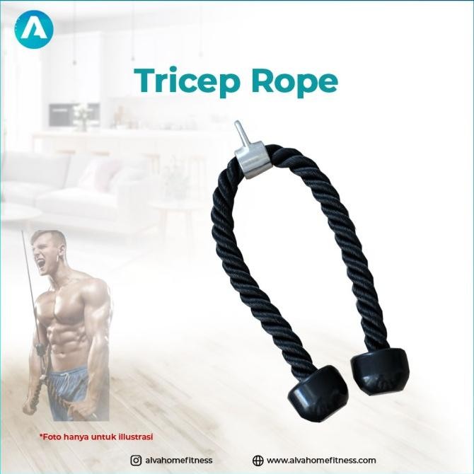 Jual Tricep Rope - Tali Pull Rope Untuk Melatih Otot Tricep | Shopee ...