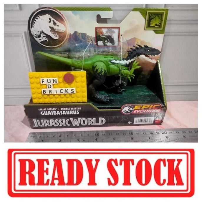 Jual Mattel Jurassic World Epic Evolution Strike Attack Guaibasaurus ...
