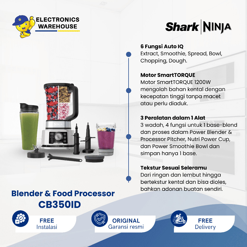 Jual Ninja Power Blender and Processor System Blender And Food ...