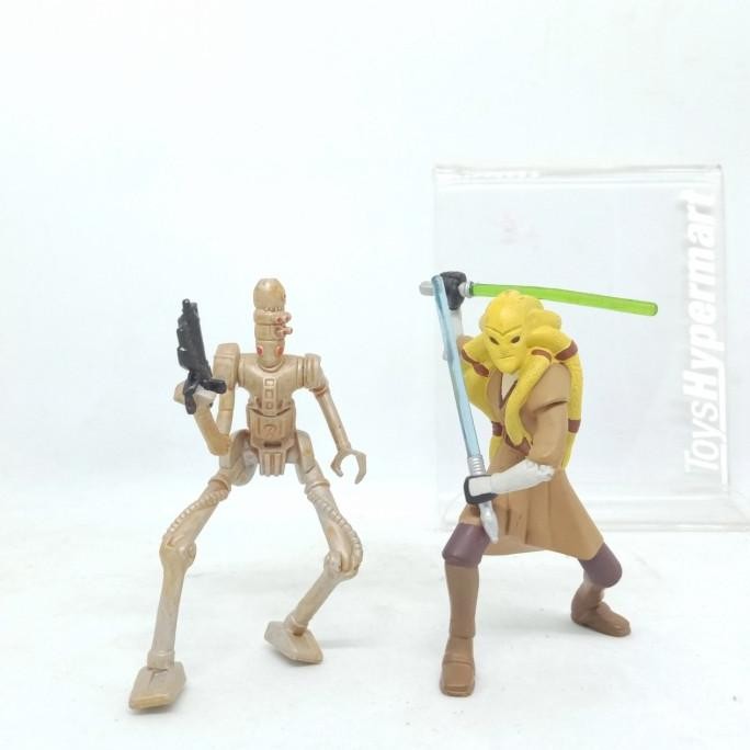 Jual Original Star Wars Battle Droid and Kit Fisto Hasbro | Shopee ...