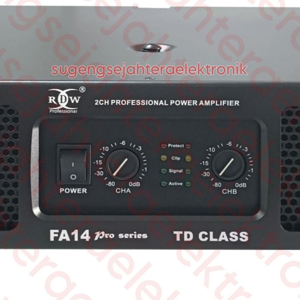 Jual Aw89 Fgs-3 Power Amplifier Rdw Fa 14 Pro Td Class - 2 Channel ...