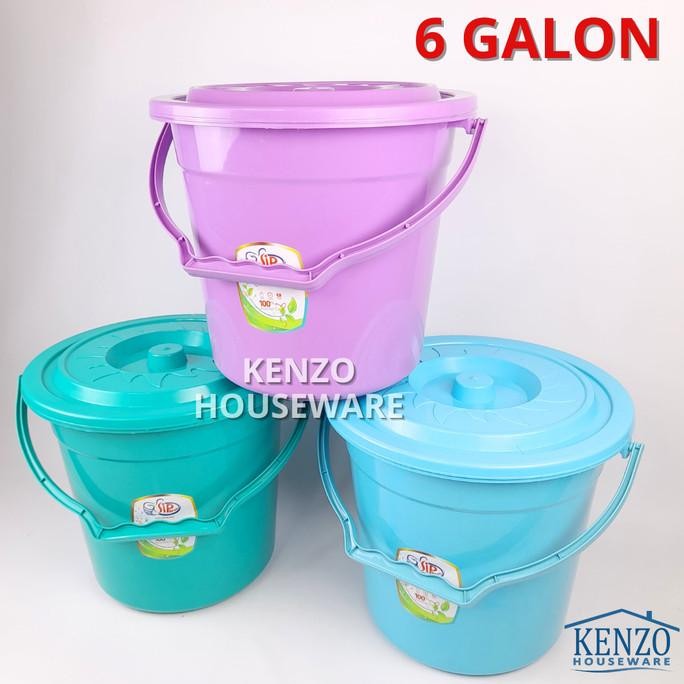 Jual Ember Plastik Taiwan 6 Galon Ember Mandi Pel Warna Kuat Awet - 6 ...