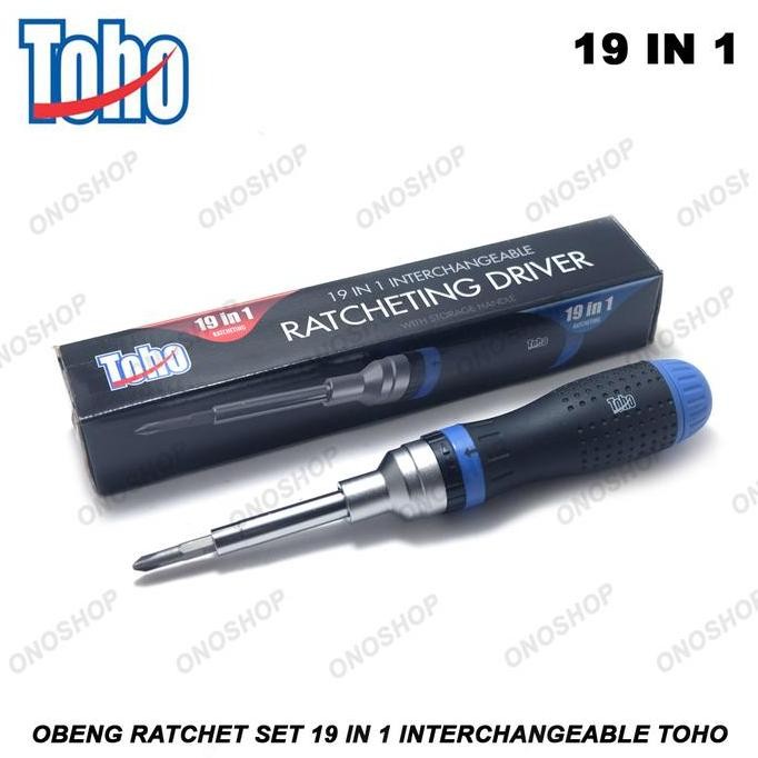Jual Sale Obeng Ratchet Set 19 In 1 Interchangeable Toho | Shopee Indonesia