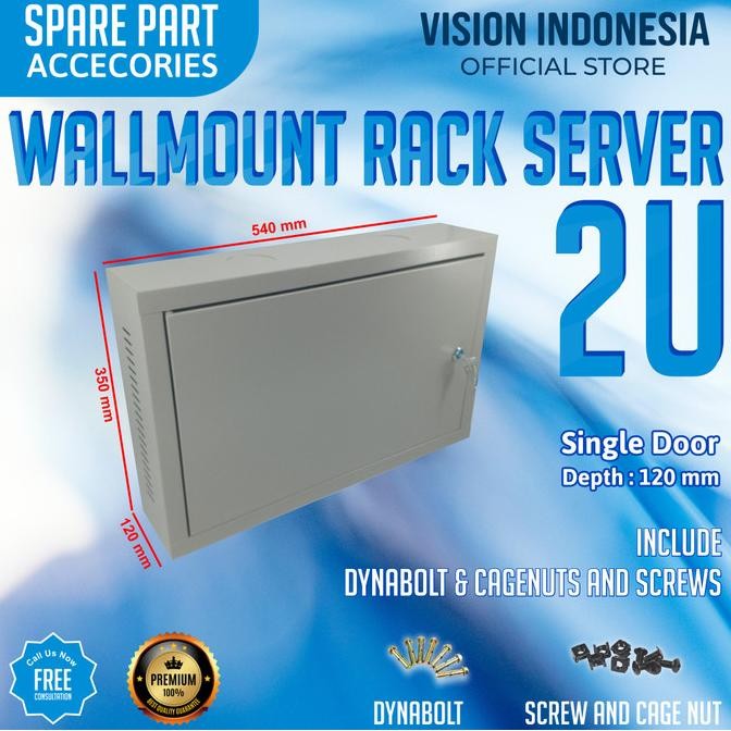 Jual NEW Wallmount Rack Server 2U, Rak Server Single Door 2U | Shopee ...