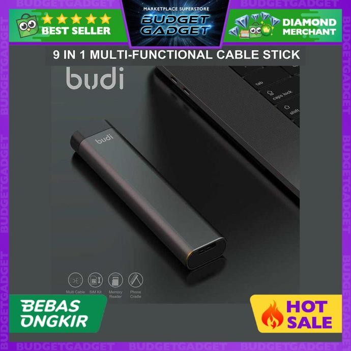 Jual Budi Cable Stick 9 In 1 Multifunctional Usb Adapter Tf Sim Card ...