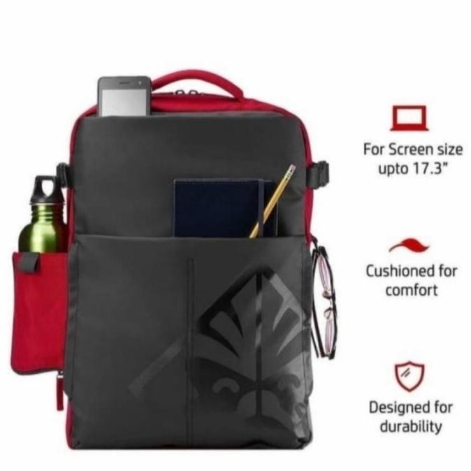 Jual Hp Omen Backpack Tas Laptop 17.3" Merah New Stok | Shopee Indonesia