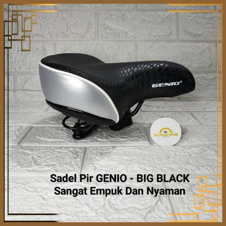 Jual [LSS] SADEL PIR SEPEDA GENIO SD-3404 SADDLE BIG BLACK EMPUK MODEL ...