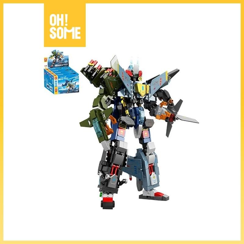 Jual Ohsome - Sembo Hurricane Warrior Block Fighter Jet & Robot ...