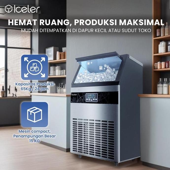 Jual TERBARU - Mesin Es Batu Kristal Iceler Ice Maker 65kg/24Jam untuk ...
