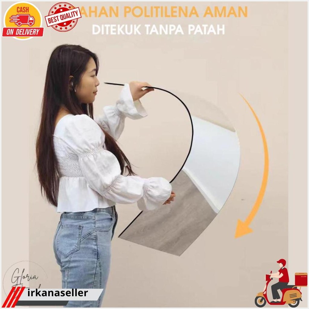 Jual [Gloria] Sticker Cermin 3D Stiker Dinding Kaca Akrilik Sudah ...