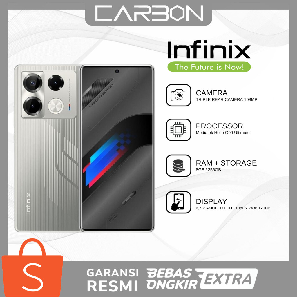 Jual INFINIX Note 40 Pro 5G 8/256GB Racing Edition - Up to 16GB Extended RAM - Dimensity 7020 ...