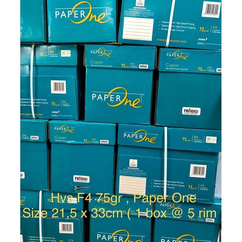 Jual Hvs F4 75 gr , Paper One ( box ) | Shopee Indonesia
