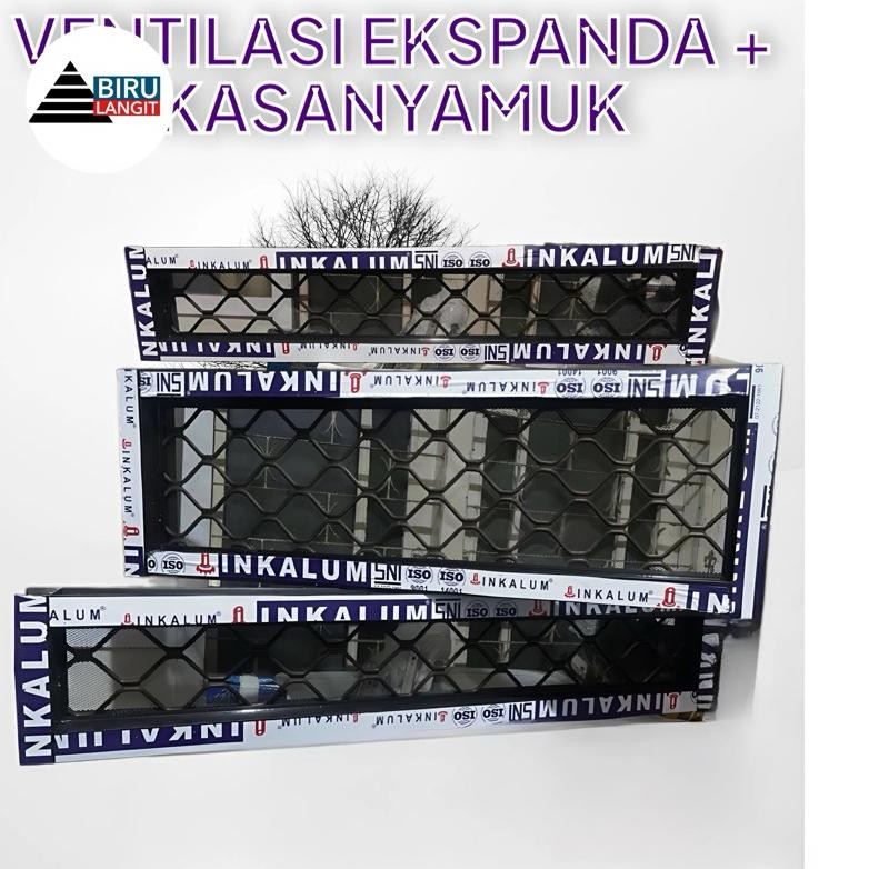 Jual ND Ventilasi Aluminium Ekspanda + kasa nyamuk parabola anti karat 20 x 50 cm (HARGA PROMO ...