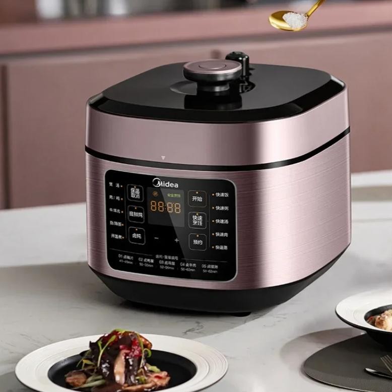Jual Midea 5L Electric Pressure Cooker 220V 1000W 70Kpa Panela De ...