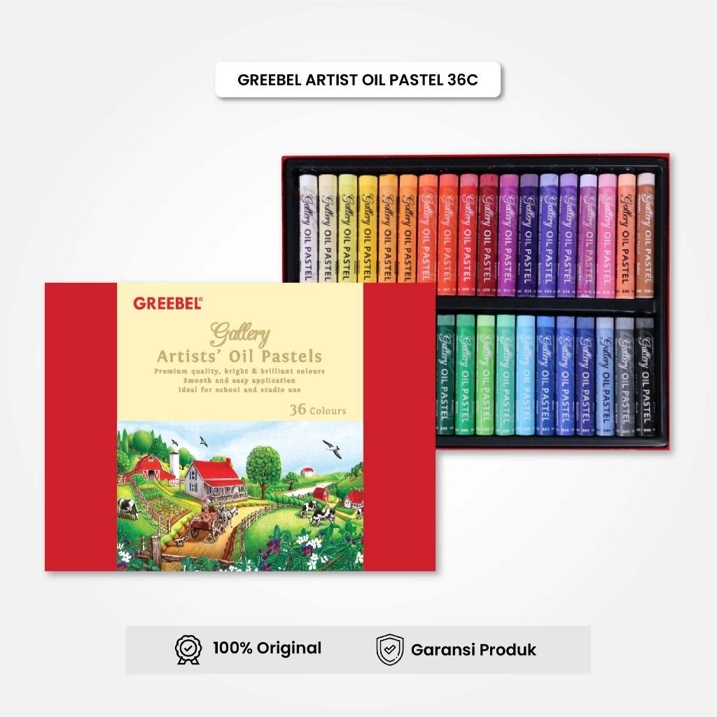 Jual GREEBEL Crayon Krayon Artist Oil Pastel 36 Warna / Krayon Set 36 ...