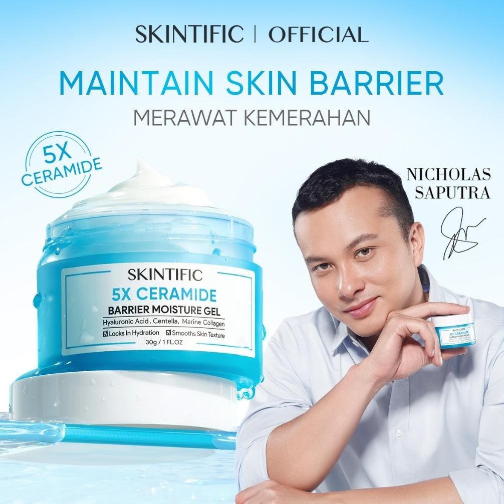 Jual READY STOCK SKINTIFIC 5X Ceramide Barrier Moisture Gel 30g | Shopee Indonesia