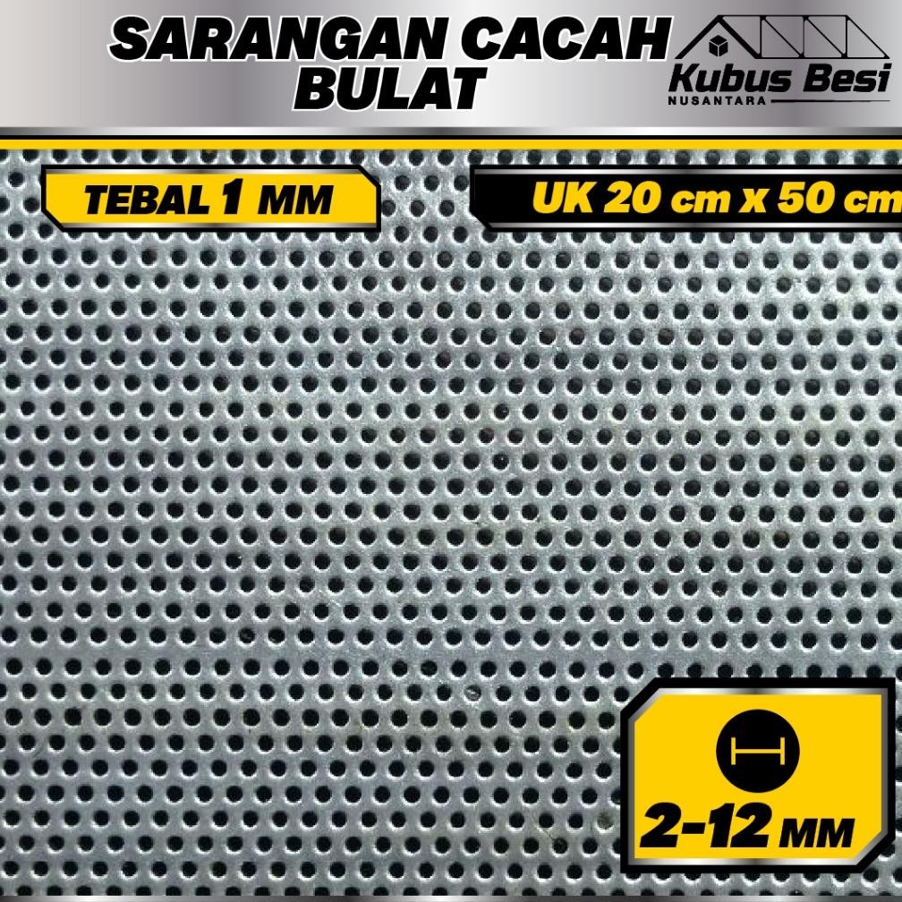 Jual NEW!!! 20x50 cm - Plat Lubang Bulat 2-12 mm - Tebal 1 mm. Sarangan ...