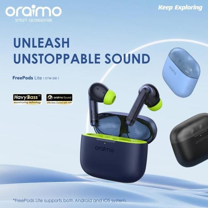 Jual Oraimo X Mdl Freepods Lite Otw-330 Earphone Bluetooth V5.3 Tws ...