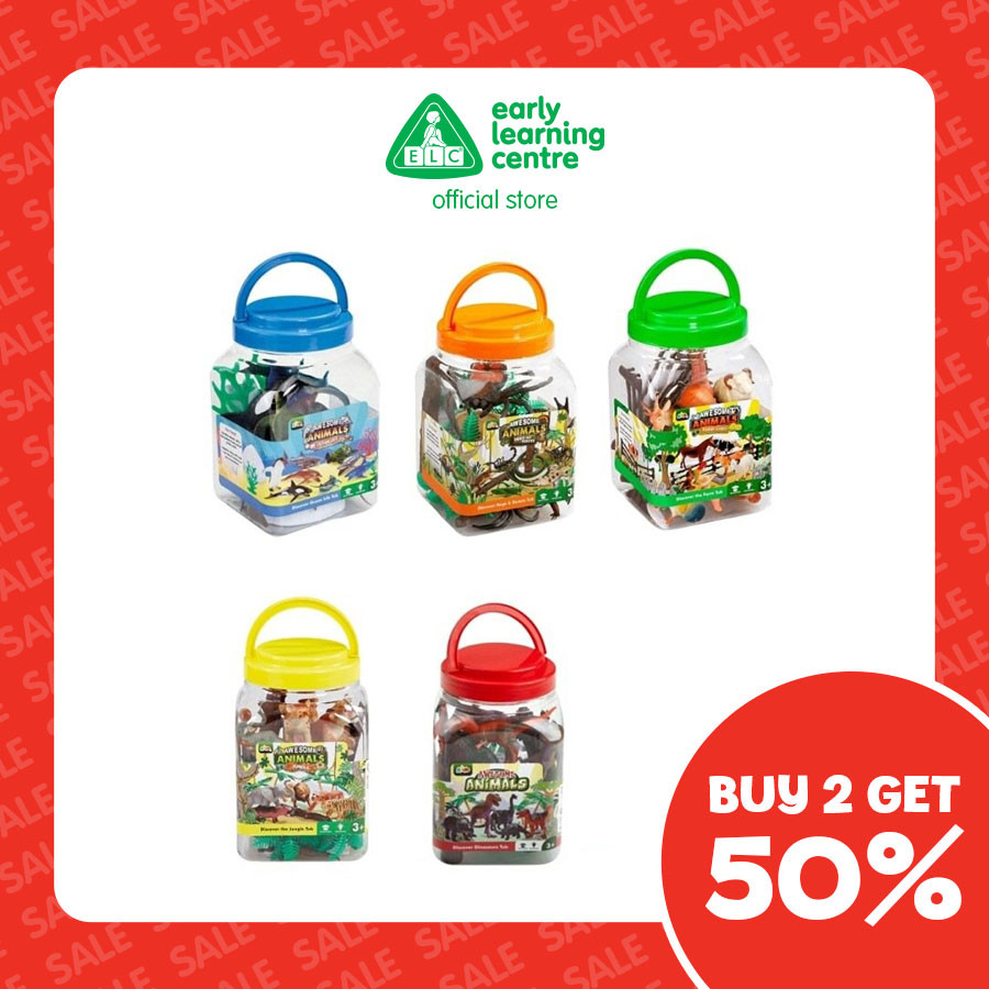 Jual [BUY 2 GET 50%] Addo Awesome Animals Figure Discover Tub Toys ...