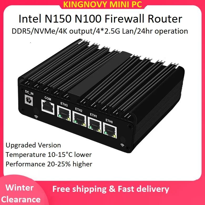 Jual Totpon 12Th Gen Firewall Mini Pc Fanless Intel N150 N100 J6412 N6210 4Xi226 Lan 2.5G Micro ...