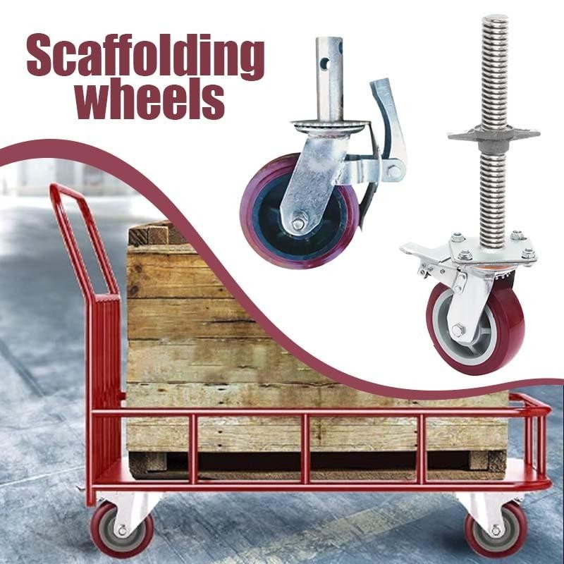 Jual 6Inch Roda Scaffolding Roda Perancah Karet Roda Steger Scaffolding ...