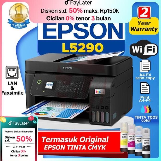 Jual Printer Epson L5290 Wi-Fi All in One EcoTank Ink Tank with ADF ...
