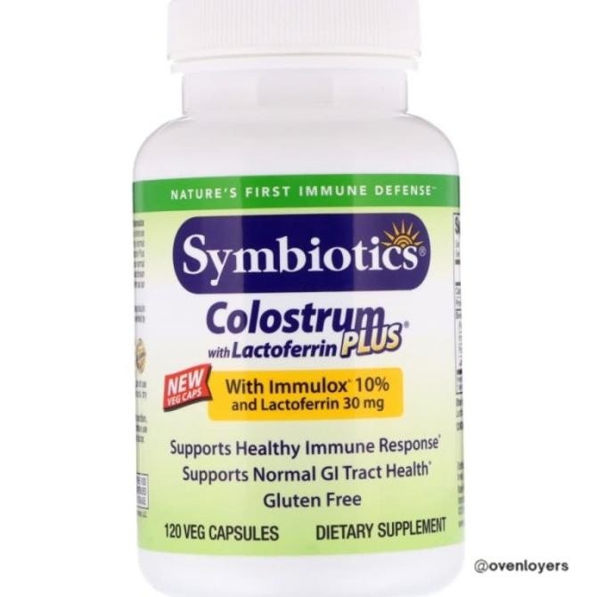 Jual Symbiotics Colostrum With Lactoferrin Plus 120 Capsules | Shopee ...