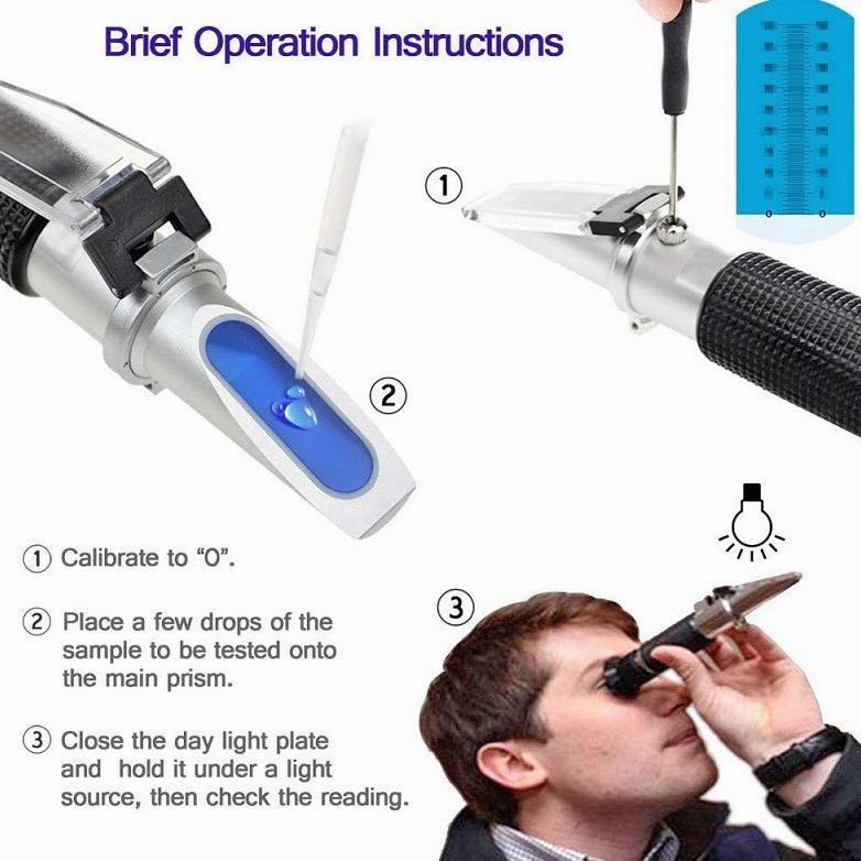 Jual Ufo-2025 Rt-4 Do86 Refractometer Salinity Meter Alat Ukur Kadar ...