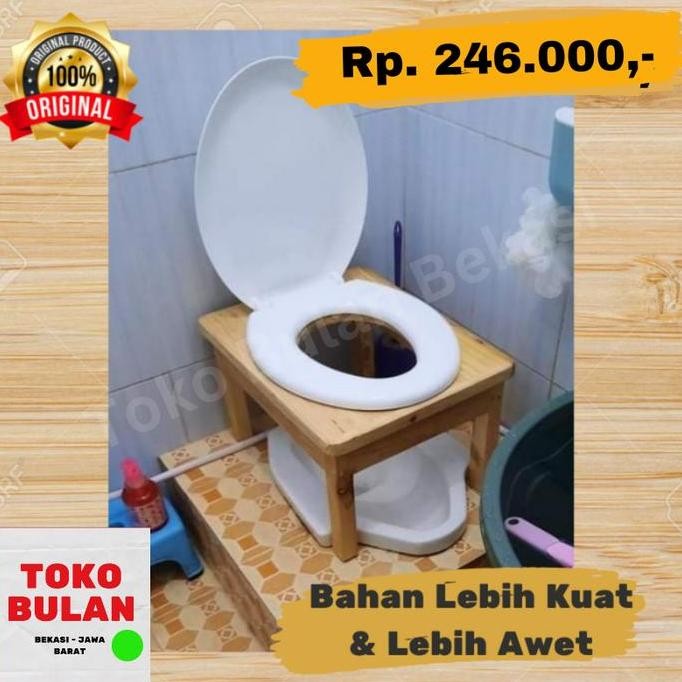 Jual ready WC TOILET DUDUK KAYU CLOSET WC DUDUK KAYU PORTABLE | Shopee ...