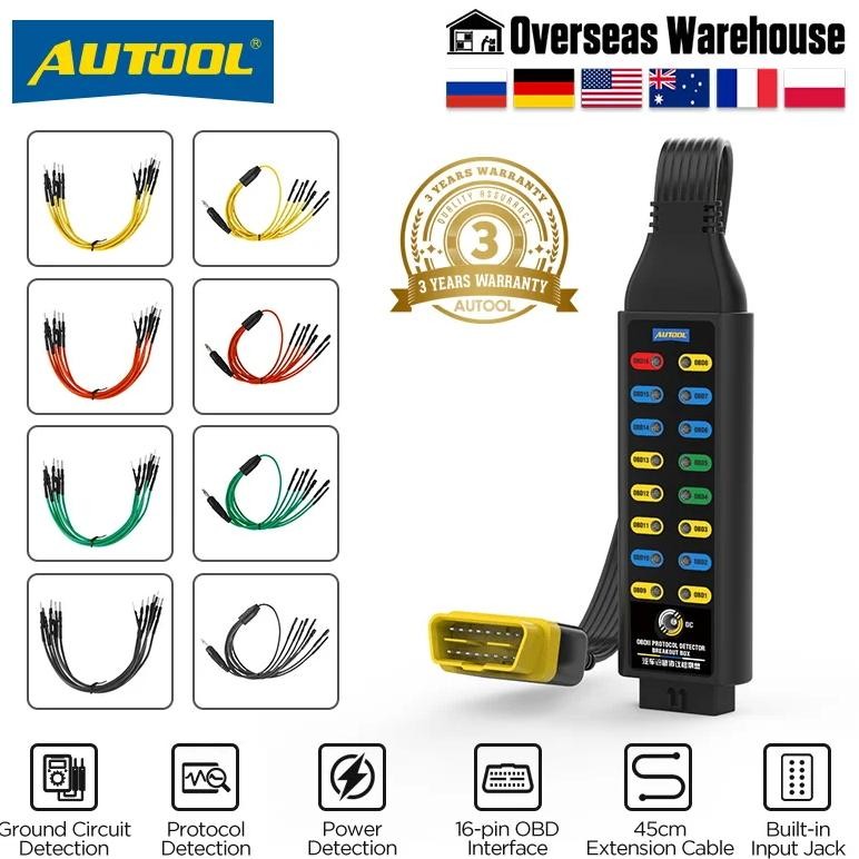 Jual Autool Obd2 Automotive Diagnostic Protocol Detector Break Out Box ...