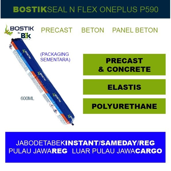 Jual Bostik Seal N Flex 1 Plus P590/ Bostik PU Sealant / Bostik Sosis 600 ml | Shopee Indonesia