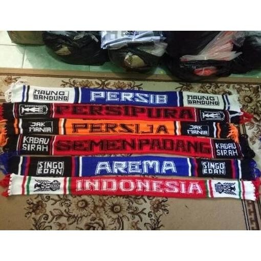 Jual AsT Syal PERSIJA PERSIB PERSIPURA AREMA SEMENPADANG PSM MADURA ...