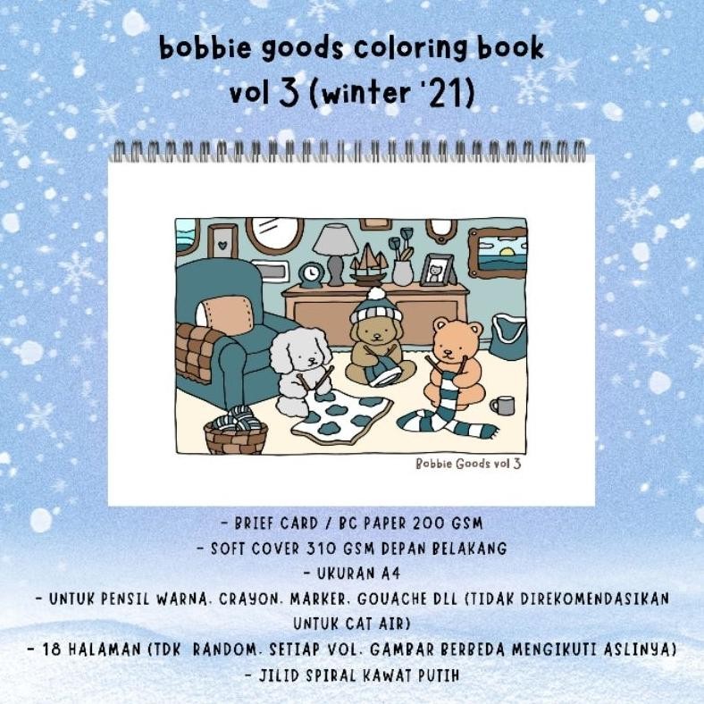 Jual Bobbie Goods Coloring Book Vol 3 Winter 2021 18 halaman buku ...